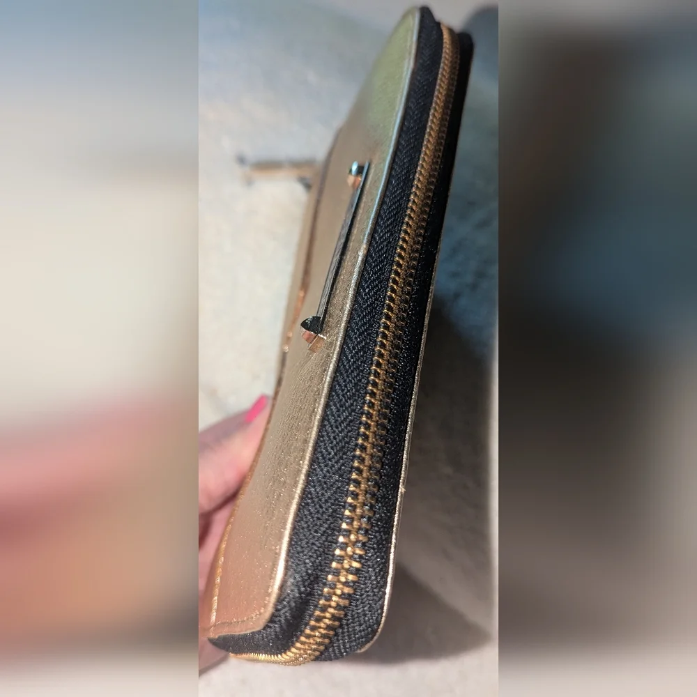 Rebecca Minkoff | Bags | Rebecca Minkoff Pale Gold Continental Wallet ...